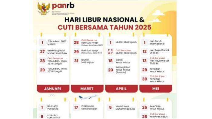 Jadwal Cuti Bersama Lebaran 2025 Mudik dan Antisipasi - Kuttab Digital Jadwal Cuti Bersama Lebaran 2025 Mudik dan Antisipasi - Kuttab Digital